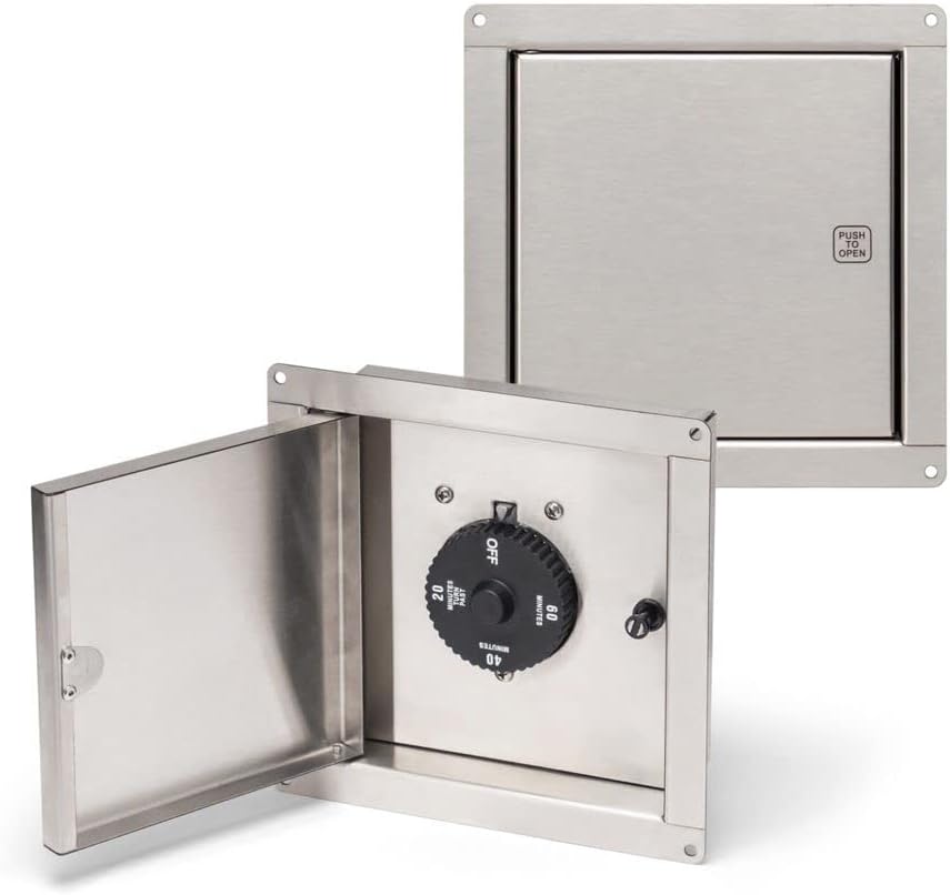 Fire Magic 1-Hour Stainless Steel Gas Timer Box | Outdoor Kitchen Storage