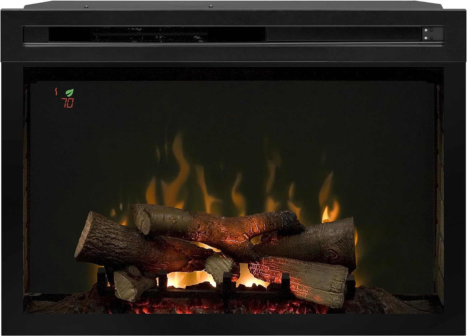 Dimplex PF3033HL Fireplace, Black - Corded Electric, Multi-Fire XD Flame